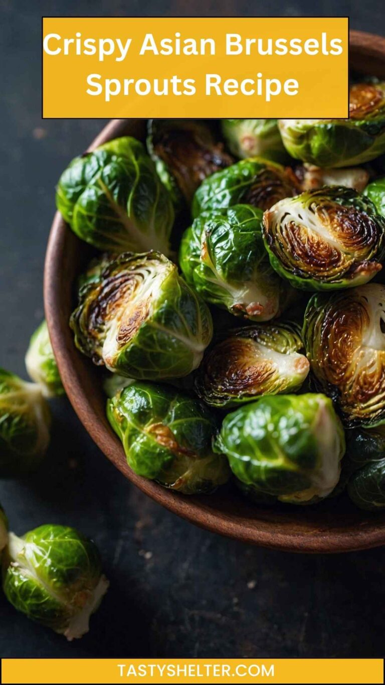 Crispy Asian Brussels Sprouts Recipe - Tasty Shelter
