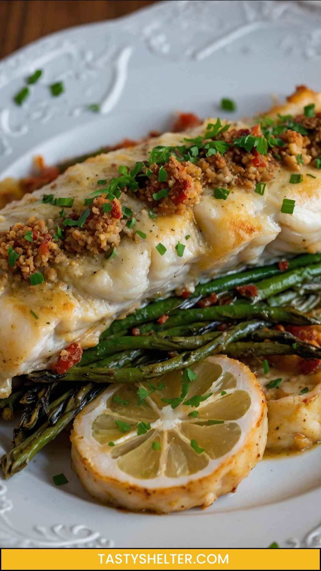 Baked Stuffed Haddock Recipe - Tasty Shelter