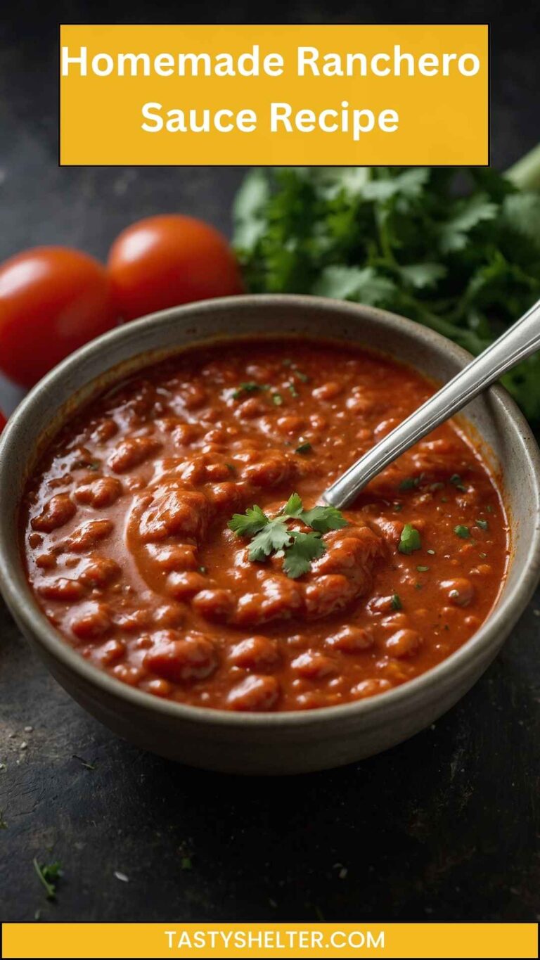 Homemade Ranchero Sauce Recipe - Tasty Shelter